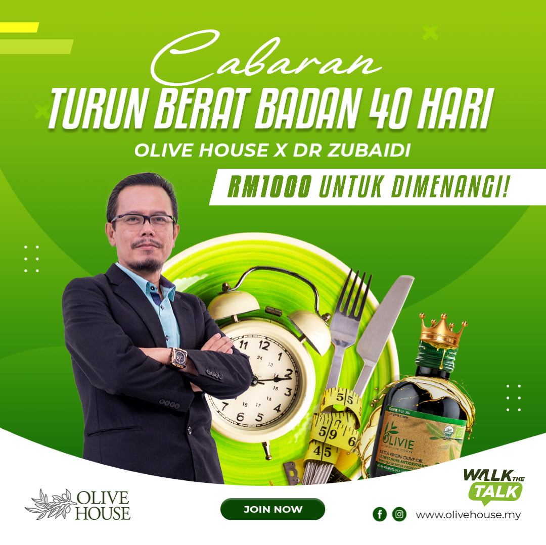 Kit Cabaran Turun Berat Badan 40 Hari Dr Zubaidi - Official Olive House Mall